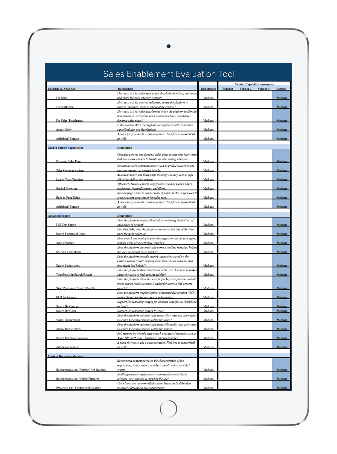 Evaluating Sales Enablement Tools and Software | Highspot Tool